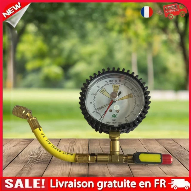 RÉGULATEUR DE MANOMÈTRE d\'azote pour climatiseur, pour R134a R22 R407C R410A EUR 24,70 ...