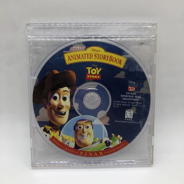 DISNEY'S TOY STORY Animated StoryBook (Windows/Mac, 1996) PIXAR CD-ROM ...