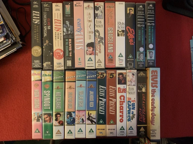 ELVIS PRESLEY AMAZING 25 Vhs Video Collection All Tested Free Uk ...