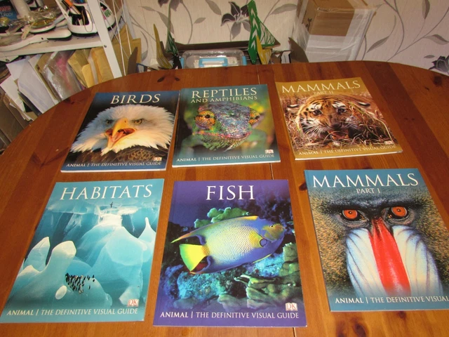 ANIMAL / THE DEFINITIVE VISUAL GUIDE - 6 book set, Dorling Kindersley £ ...