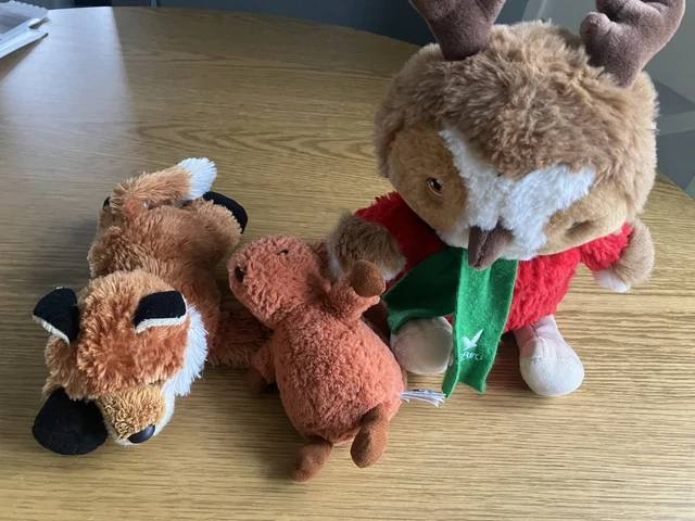 CENTERPARCS - X 3 Plush Toys Owl Squirrel Fox £7.49 - PicClick UK