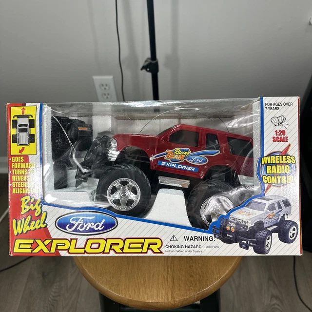 VINTAGE BIG WHEEL Radio Control RC Ford Explorer 1:20 Scale Kmart 90's ...