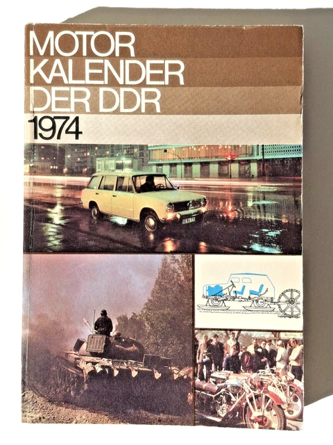 MOTORKALENDER DER DDR 1974 Panzer Shiguli Lada, Tatra, Fiat NVA ...