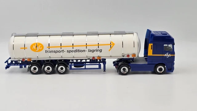 HERPA H0 1:87 DAF 95XF Silo-Sattelzug ASG Spedition EUR 2,50 - PicClick DE