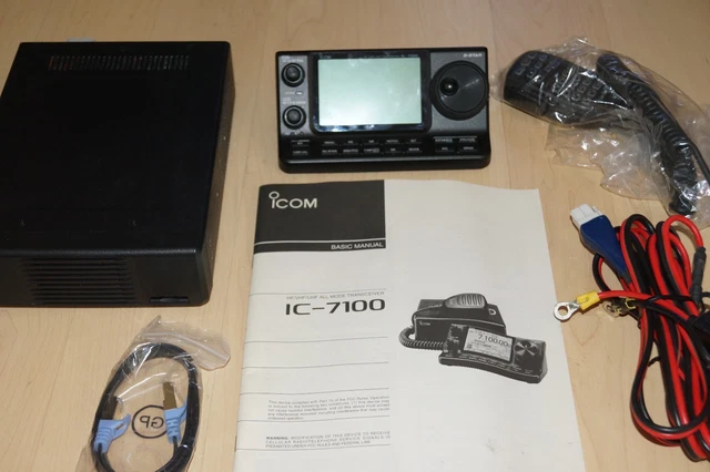 ICOM IC-7100 HF/VHF/UHF All Mode Transceiver w/Box, Manual, Cables D ...