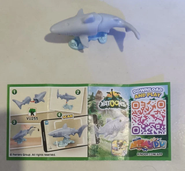 KINDER SORPRESA 2022/2023 Natoons Squalo con cartina EUR 1,50 - PicClick IT