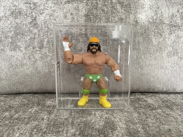WWE RETRO MACHO Man UKG U90% Gold Loose Graded Figure WWF £70.00 ...