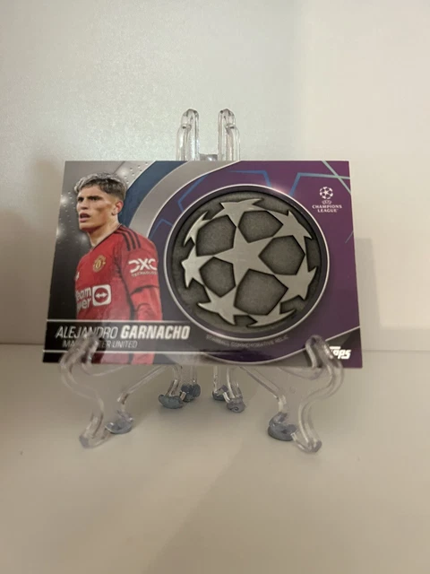 TOPPS UCC FLAGSHIP 2024 Starball Relic Alejandro Garnacho Manchester ...