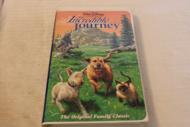 THE INCREDIBLE JOURNEY (VHS, 1997) Disney, Clam Shell, John Drainie ...