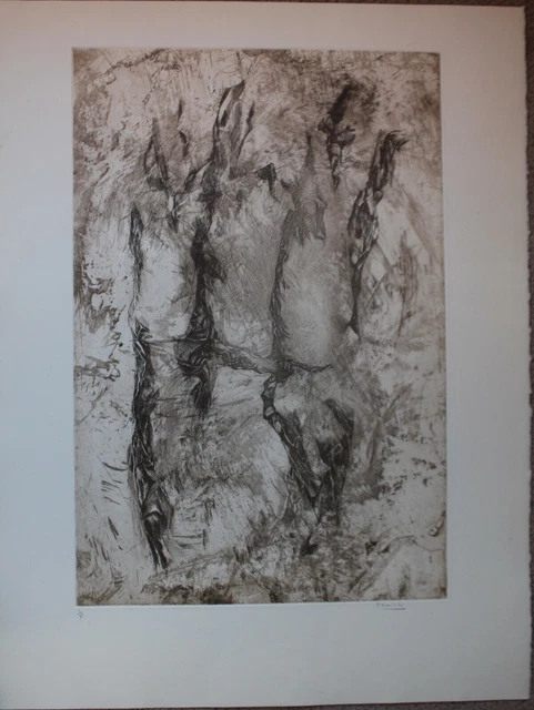 ZUCCHELLI PIERRE - Gravure signée numérotée etching tree arbre EUR 60 ...