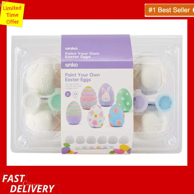 ANKO 13 PIECE Paint Your Own Easter Eggs Kit Easter Celebrations Kids Craft Kit $7.79 - PicClick AU