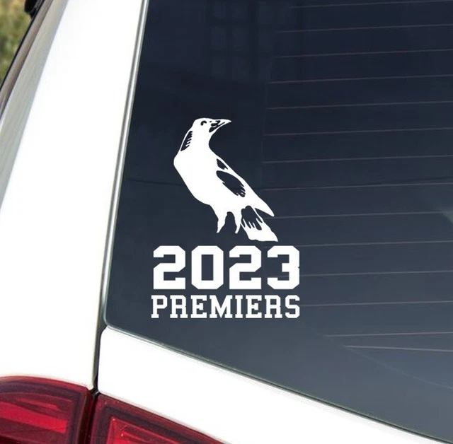 COLLINGWOOD 2023 PREMIERS Sticker AFL Grand Final Car Window Decal $8. ...