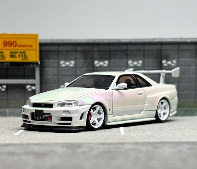 FUJI 1:64 JDM White Skyline GTR R34 Nismo Z-Tune Model Diecast Metal Car BN £35.04 - PicClick UK