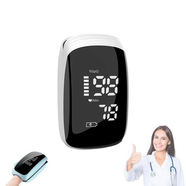 2026 UPGRADED, NON-STABBING Finger Pulse Oximeter SpO2 Oxygen Monitor ...