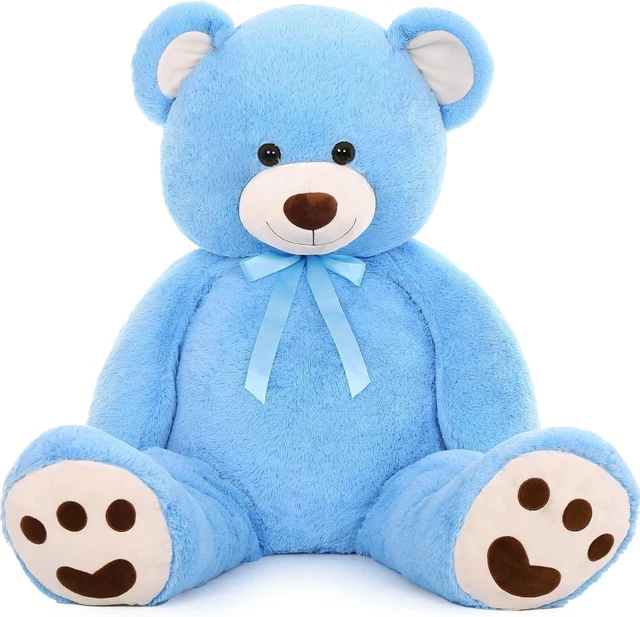 MORISMOS XXL GIANT Teddy Bear 150cm, Big Blue Teddy for Girlfriend ...