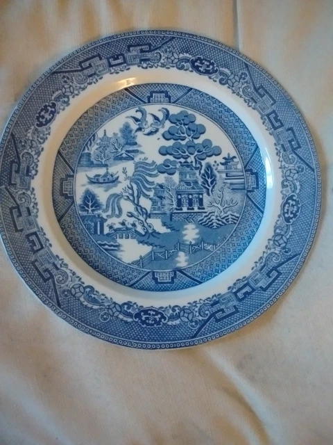 VINTAGE MALING CETEM Ware Willow Pattern Plate Circa 1930 £0.99 ...