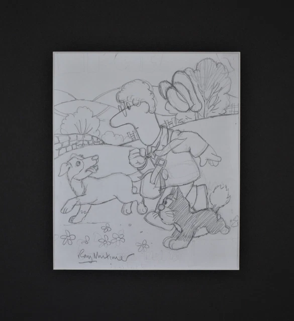 ORIGINAL POSTMAN PAT artwork drawing by listed illustrator Ray Mutimer ...