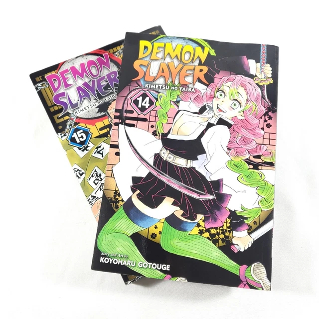 DEMON SLAYER KIMETSU No Yaiba Volume #14,15 Manga (Viz Media) Lot of 2 ...