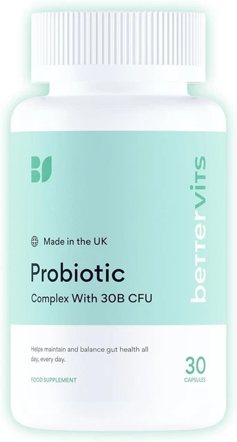 BETTERVITS PROBIOTICS FOR Gut Health | 30 Billion CFU for Adults ...