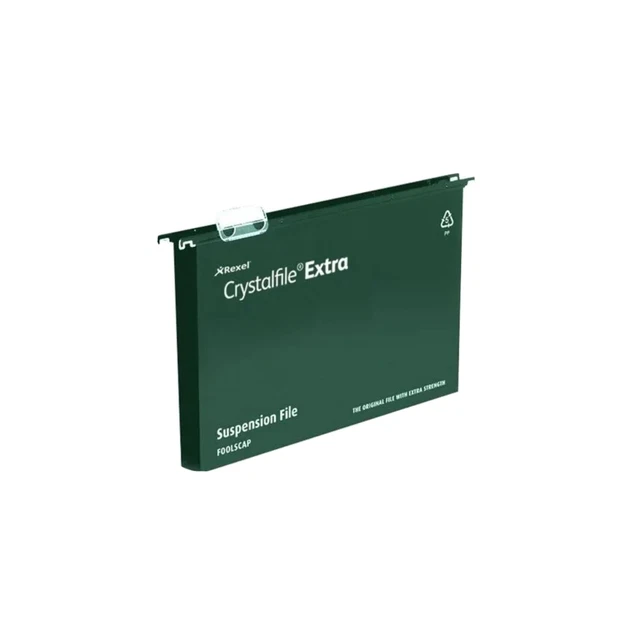 TWINLOCK REXEL CRYSTALFILE Extra A4 Suspension File Polypropylene 30mm ...