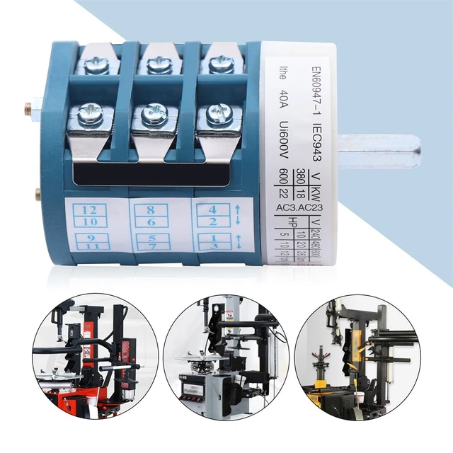 TIRE CHANGER MOTOR Machine Forward Reverse Turn Switch Pedal Switch ...