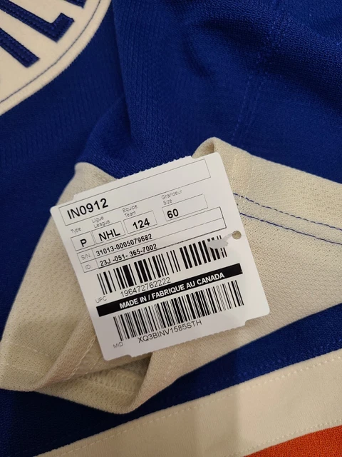 TEAM ISSUE MIC Edmonton Oilers Heritage Classic Adidas Jersey Made In ...