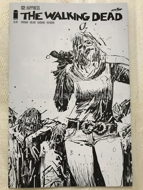 THE WALKING DEAD #132 - 15e anniversaire sac aveugle variante bois noir ...