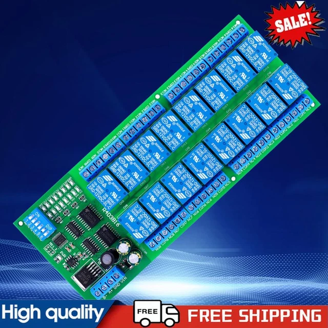 16 CHANNEL MODBUS RTU RS485 Relay Board RS485 Relay Module Control Switch Board £23.63 - PicClick UK