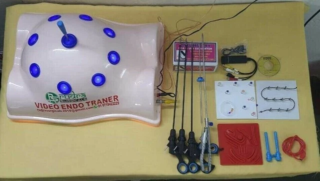 LAPAROSCOPIC SIMULATOR ENDOTRAINER Full Body Shape with 5 basic ...