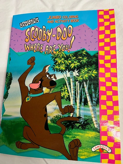 VINTAGE CARTOON NETWORK Activity Coloring Book Scooby Doo Where Are You ...