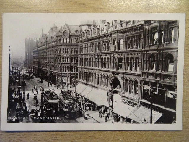 MANCHESTER ,DEANSGATE , Lancs. Old R.p.postcard. £2.99 - PicClick UK