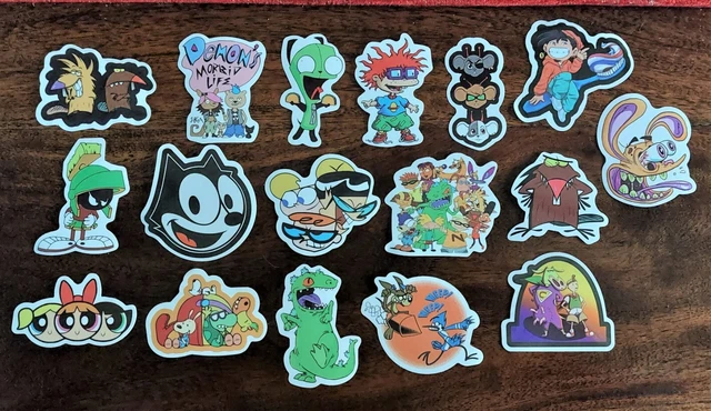 17 X KIDS TV CHARACTER STICKERS (SET6) SMALL DECAL VINYL CUT SHAPE ...