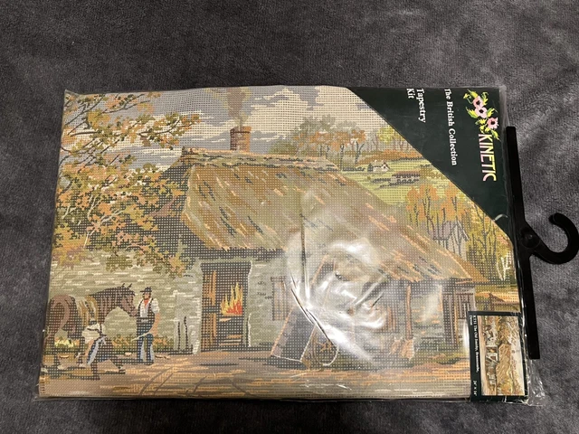 KINETIC TAPESTRY NEEDLEPOINT Kit - The Old Smithy, Branscombe, Devon ...