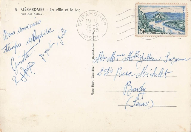 88 GERARDMER LA Ville Et Le Lac Vus Des Xettes EUR 5,90 - PicClick FR