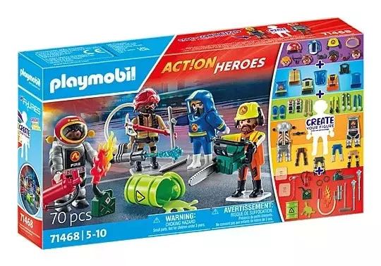 ZESTAW FIGUREK ACTION Heroes 71468 My Figures: Straż pożarna Playmobil ...