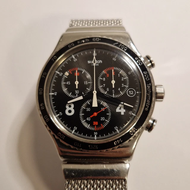 SWATCH IRONY CHRONO Orologio BLACKIE YVS401G Cronografo AG 2012 ...