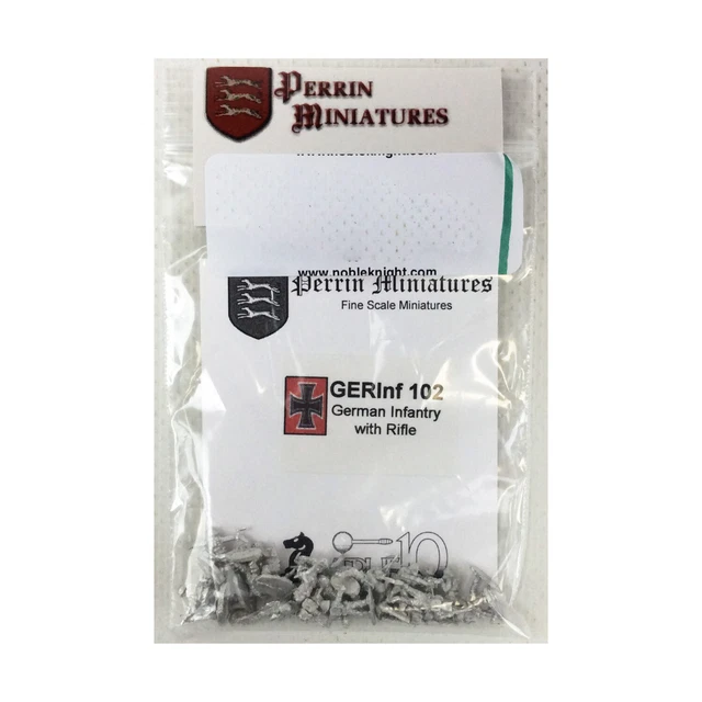 PERRIN WWII GERMAN 10mm German Infantry w/Rifle Pack New £11.93 ...