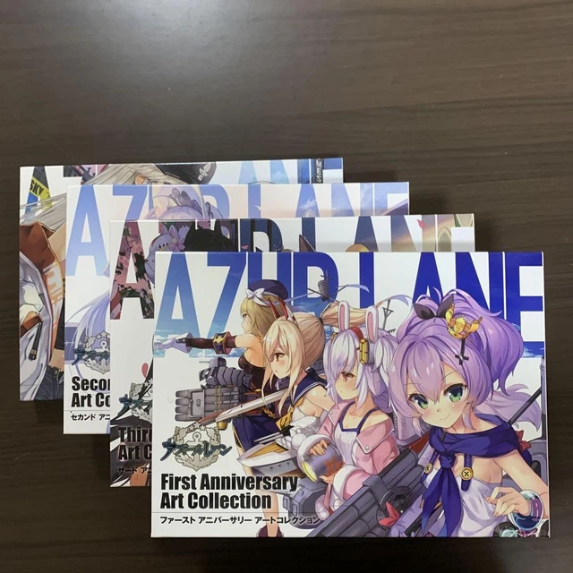 AZUR LANE 1ST 2nd 3rd 4th 5th Anniversary Art Collection book 5 set ...