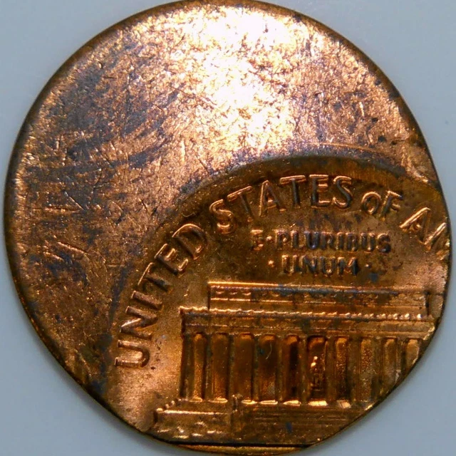 1980'S LINCOLN MEMORIAL Cent Struck Off Center Error Coin i862 £17.71 ...