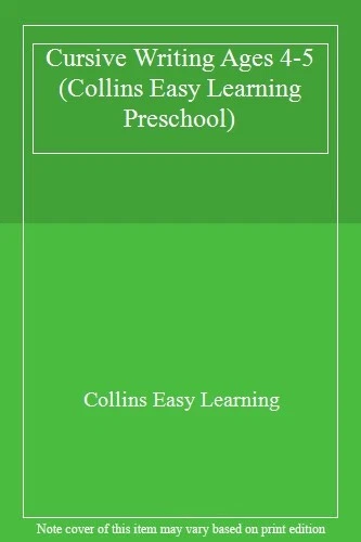 CURSIVE WRITING AGES 4-5 (Collins Easy Learning Preschool) by Learning ...