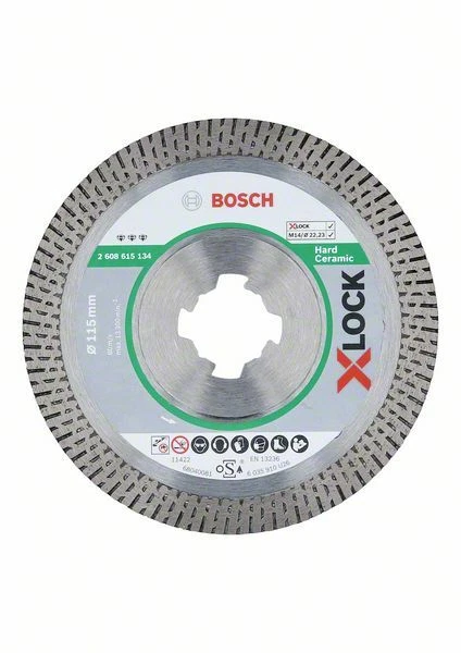DISCO DIAMANTATO BOSCH X-LOCK Best for Hard Ceramic 115 x 22,23 x 1,6 x 10 mm EUR 60,50 ...