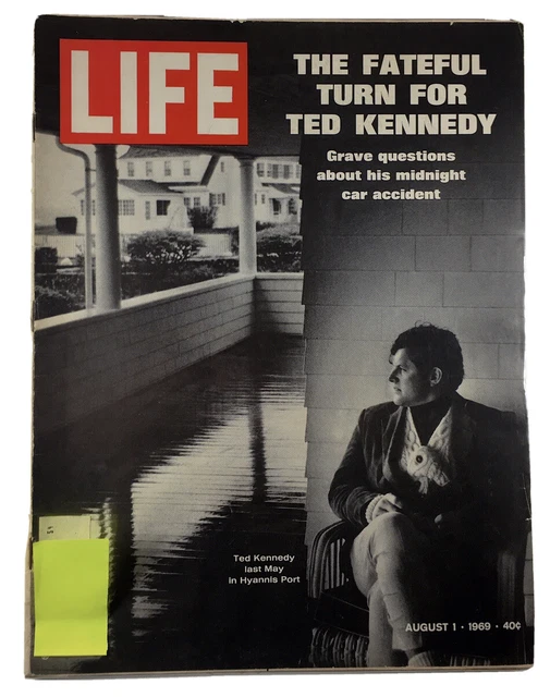 LIFE MAGAZINE AUGUST 1, 1969 Ted Kennedy His Midnight Car Accident £6. ...