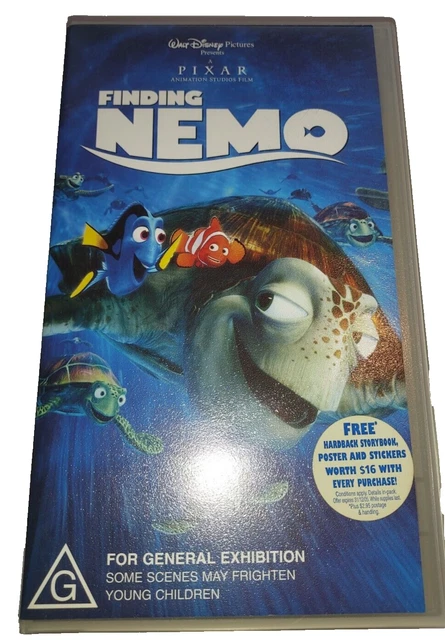 VINTAGE FINDING NEMO (VHS, 2003) Walt Disney Pictures PIXAR Original Ad ...