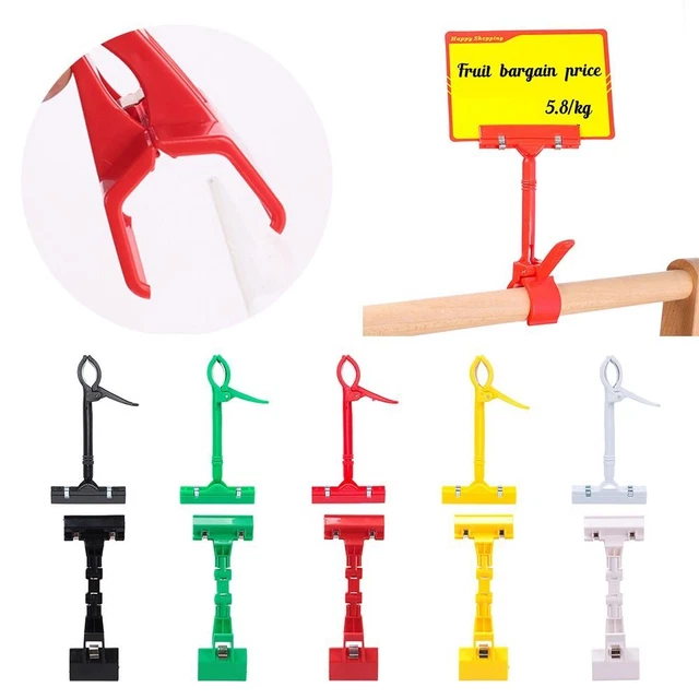 SUPERMARKET SUPPLIES PRICE Tag Holder Signboard Display Clamp Sales ...