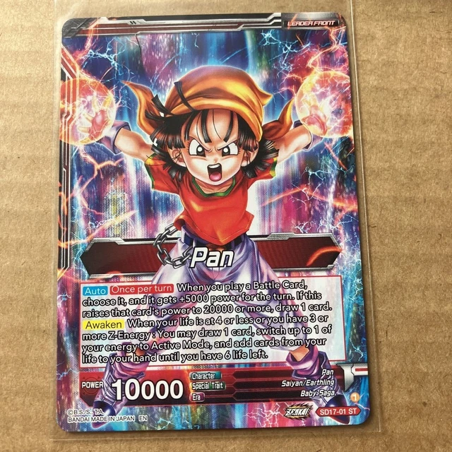 DRAGON BALL SUPER Card Game Language Version BT18 UC Pan Ready to Fight ...