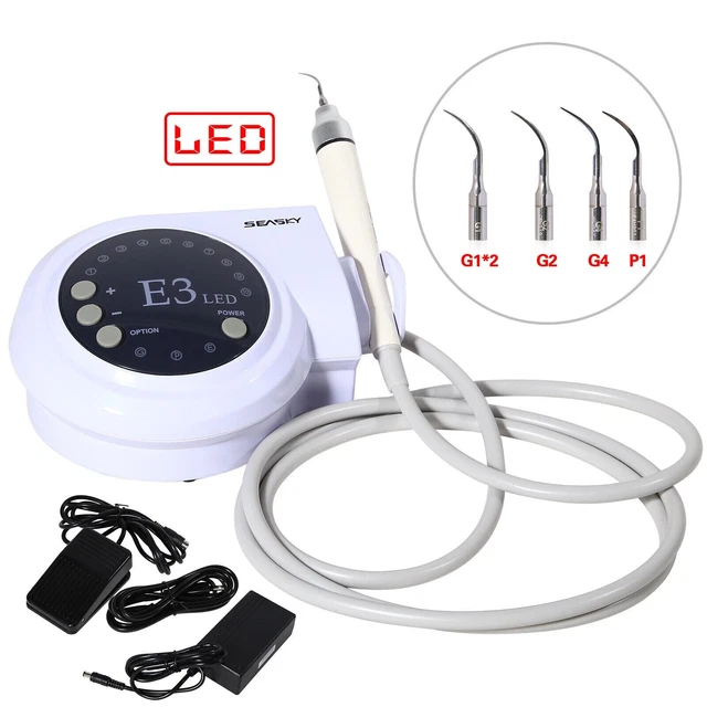 DENTAL LED PIEZO Ultrasonic Scaler E3+L w/ EMS Woodpecker optic fiber ...