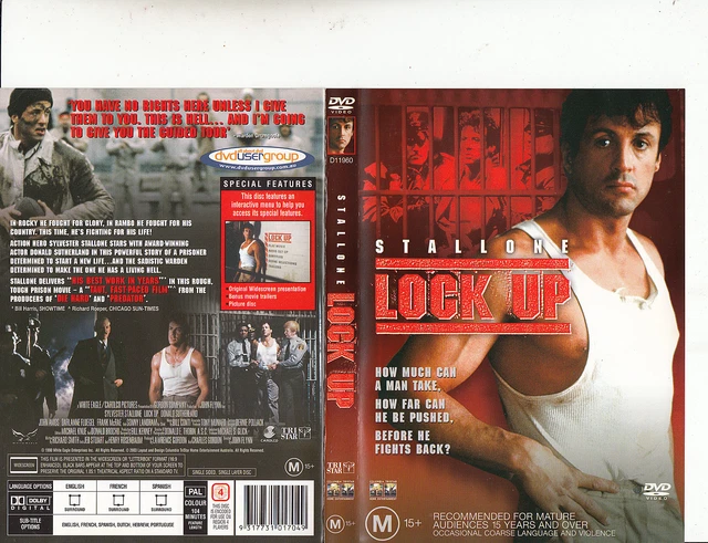 LOCK UP-1990-SYLVESTER STALLONE-MOVIE-DVD $24.95 - PicClick AU