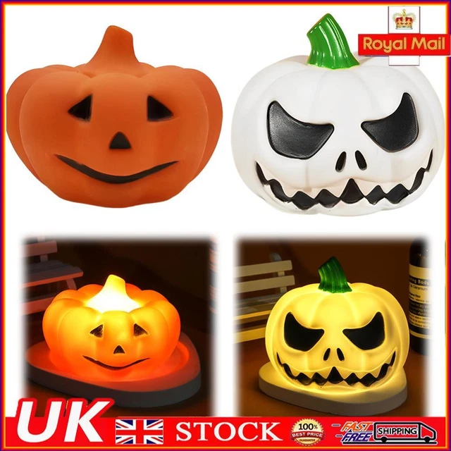 CUTE HALLOWEEN NIGHTLIGHT Novelty Flash Pumpkin Lamp Toy Mini LED ...