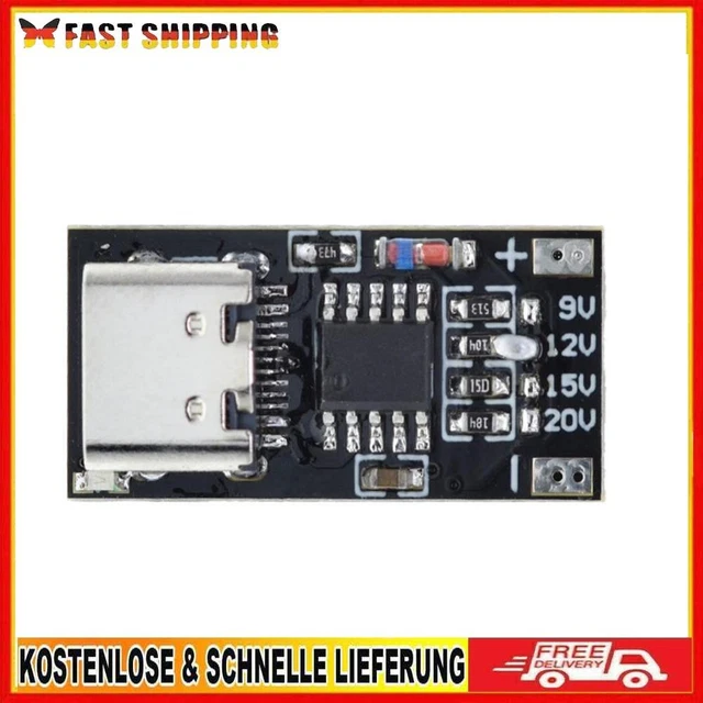 SCHEDA DECOY PD/QC/AFC tipo C modulo boost USB PD3.0/2.0 QC3.0/2.0 (1 ...