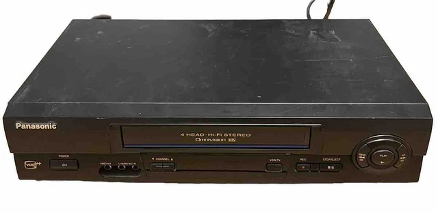 PANASONIC BLUE LINE VCR PV-V4611 VHS Omnivision 4 Head VHS Player ...